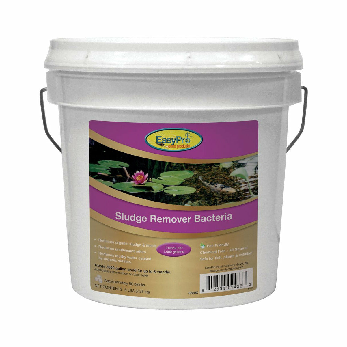 EasyPro: Sludge Remover Bacteria, 5 lb. Pail 1 oz. Blocks – ProtoPond